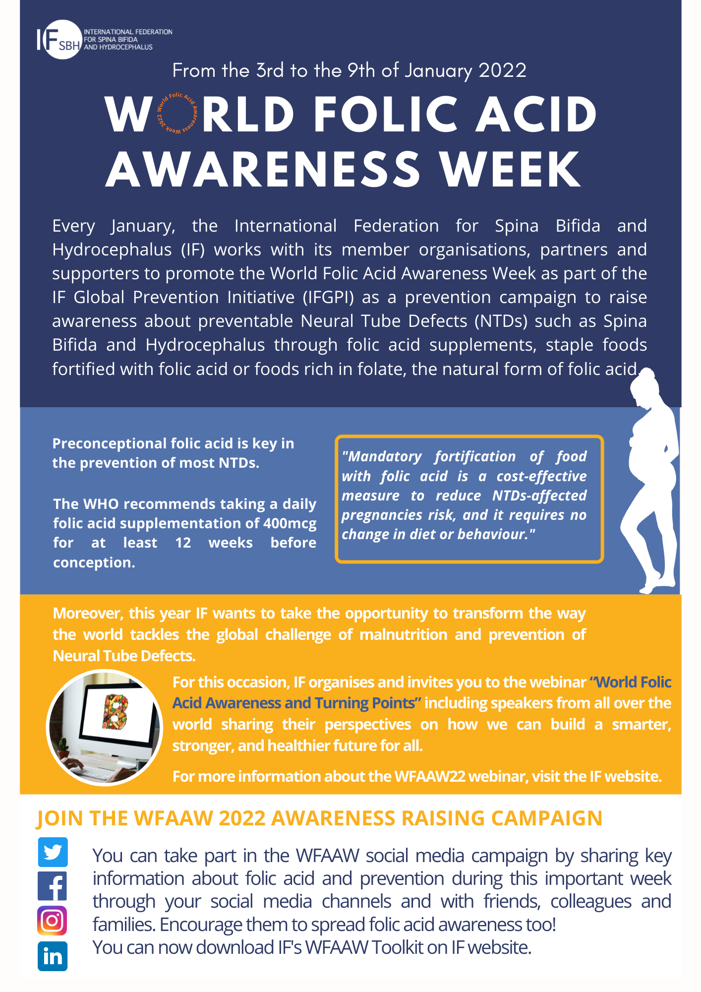 2022 WORLD FOLIC ACID AWARENESS WEEK STARTS TODAY! - IF Global