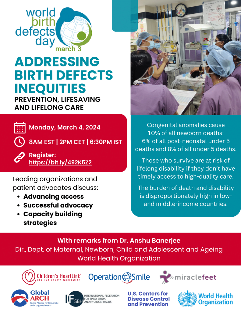 Celebrating The Annual World Birth Defects Day On March 3 If Global